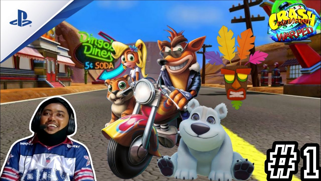 Crash Bandicoot 3 Warped | Lawan Bos Tiny Tiger & Dingodile PS4 (Part 1) - YouTube