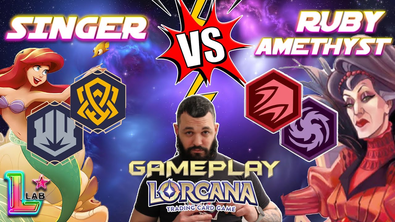 TIER GAMEPLAY: SINGER VS RUBY AMETHYST! #lorcana #lorcanalab #ita #tier ...