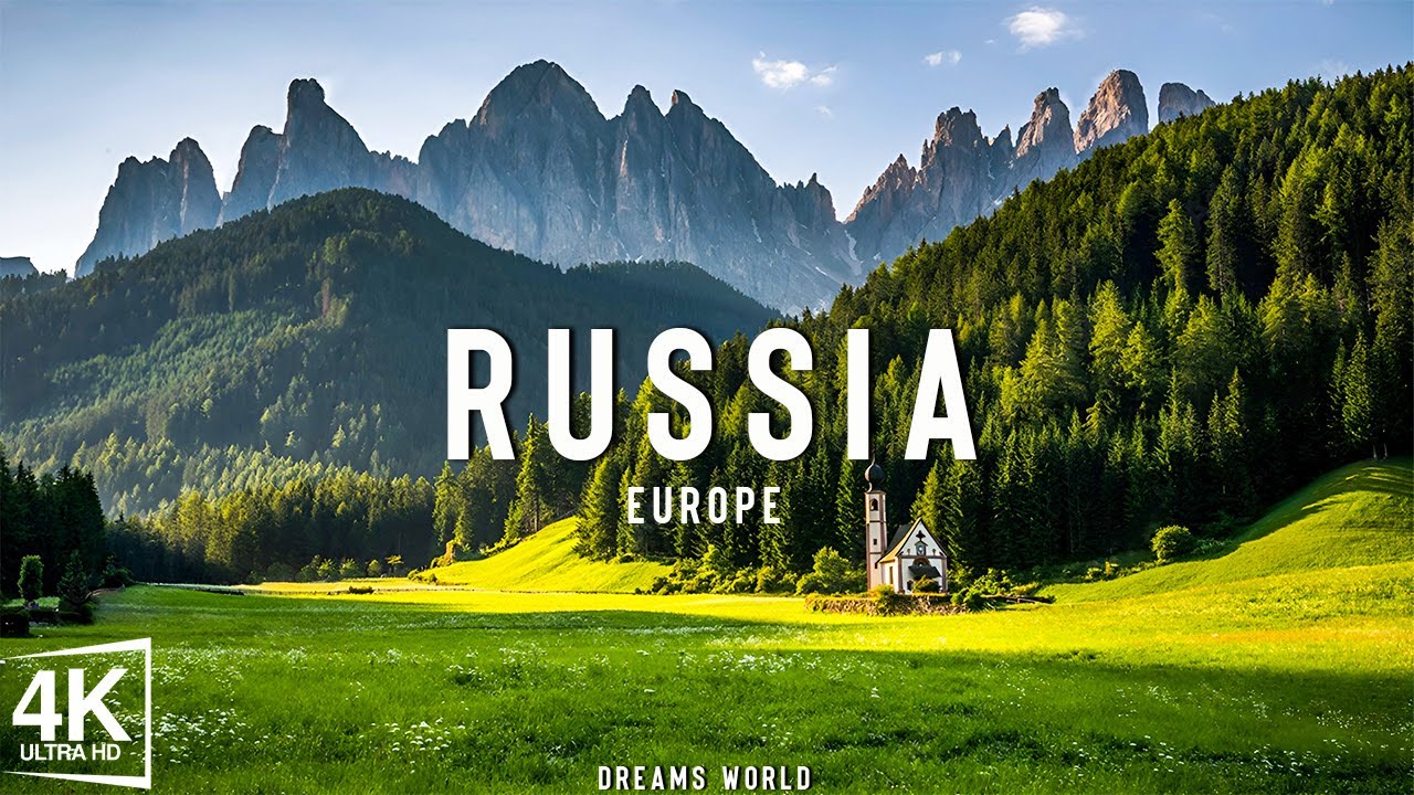 FLYING OVER RUSSIA (4K UHD) Amazing Beautiful Nature Scenery With ...