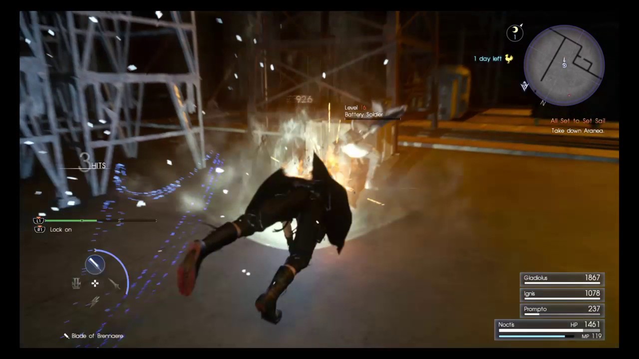 FINAL FANTASY 15 sword play at its finest - YouTube