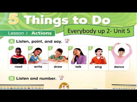 Everybody up 2 Unit 5 Lesson 1 Actions - YouTube
