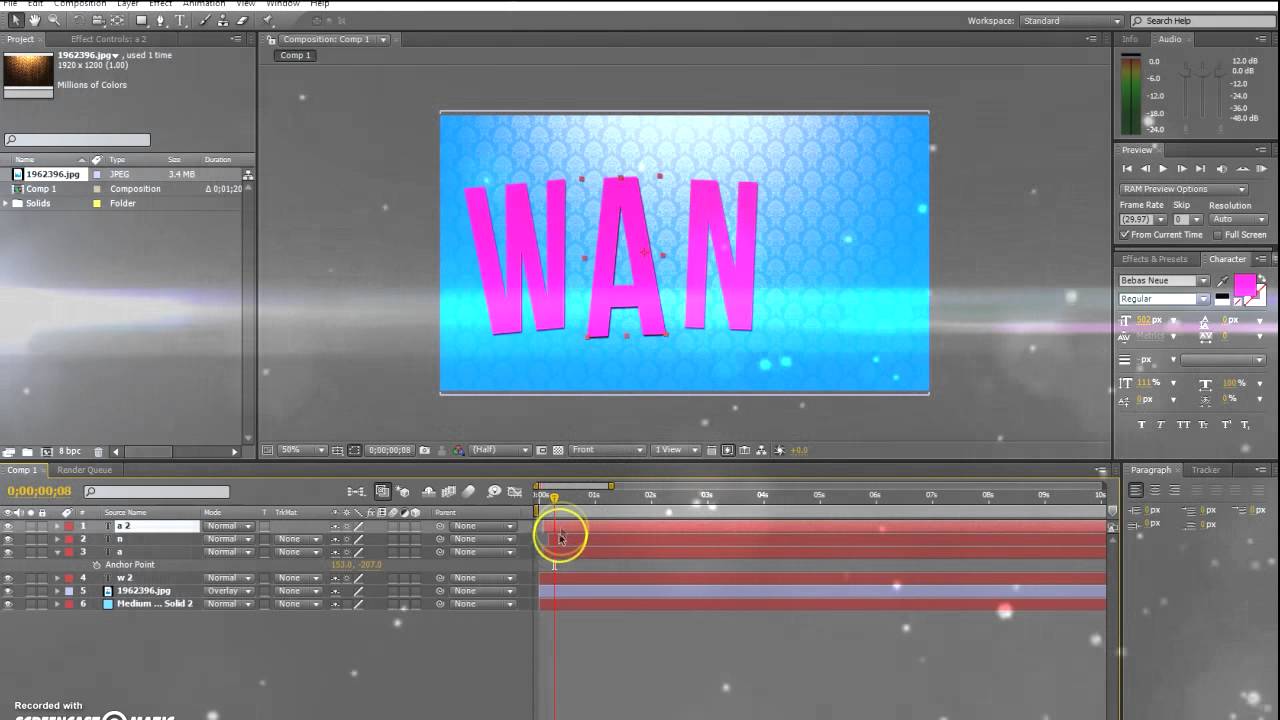 AE Tutorial -TEXT EFFECT- #1 - YouTube