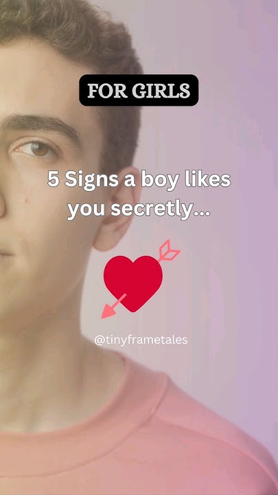 5 Signs a boy likes you secretly but hiding it from you... #shorts #psychologyfacts #subscribe ...