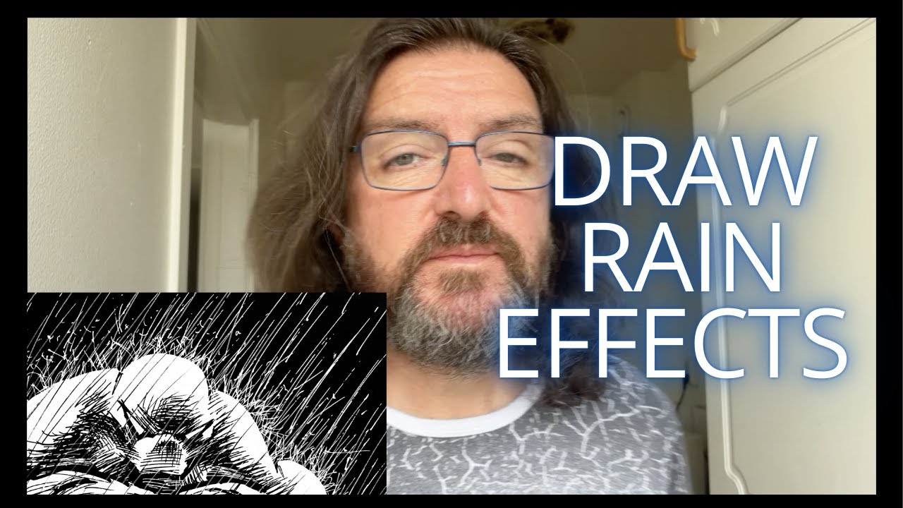 Draw rain effect - the fast and easy way - YouTube