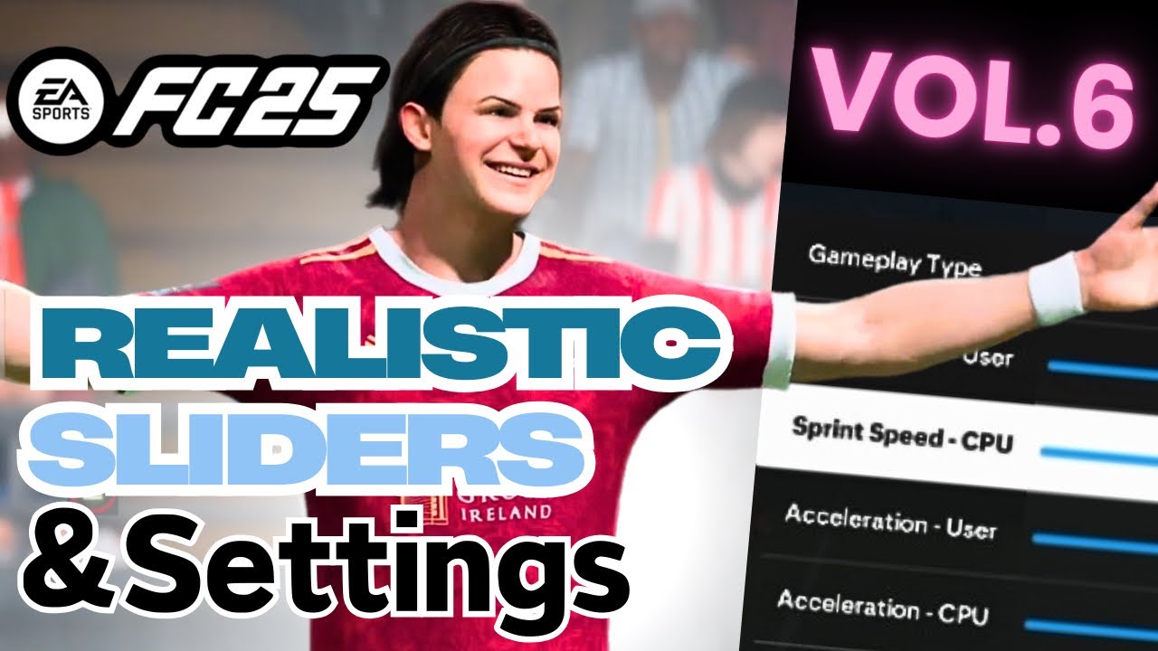 UPDATED REALISTIC SLIDERS AND SETTINGS for FC25! (Feb 11th) - YouTube