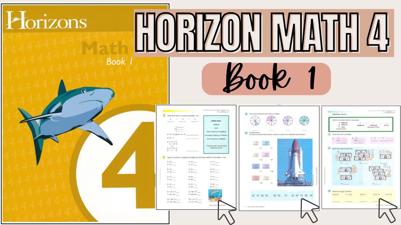 Horizon Math 4 Book 1 Flip Through | Open & Go Spiral Math Curriculum ...
