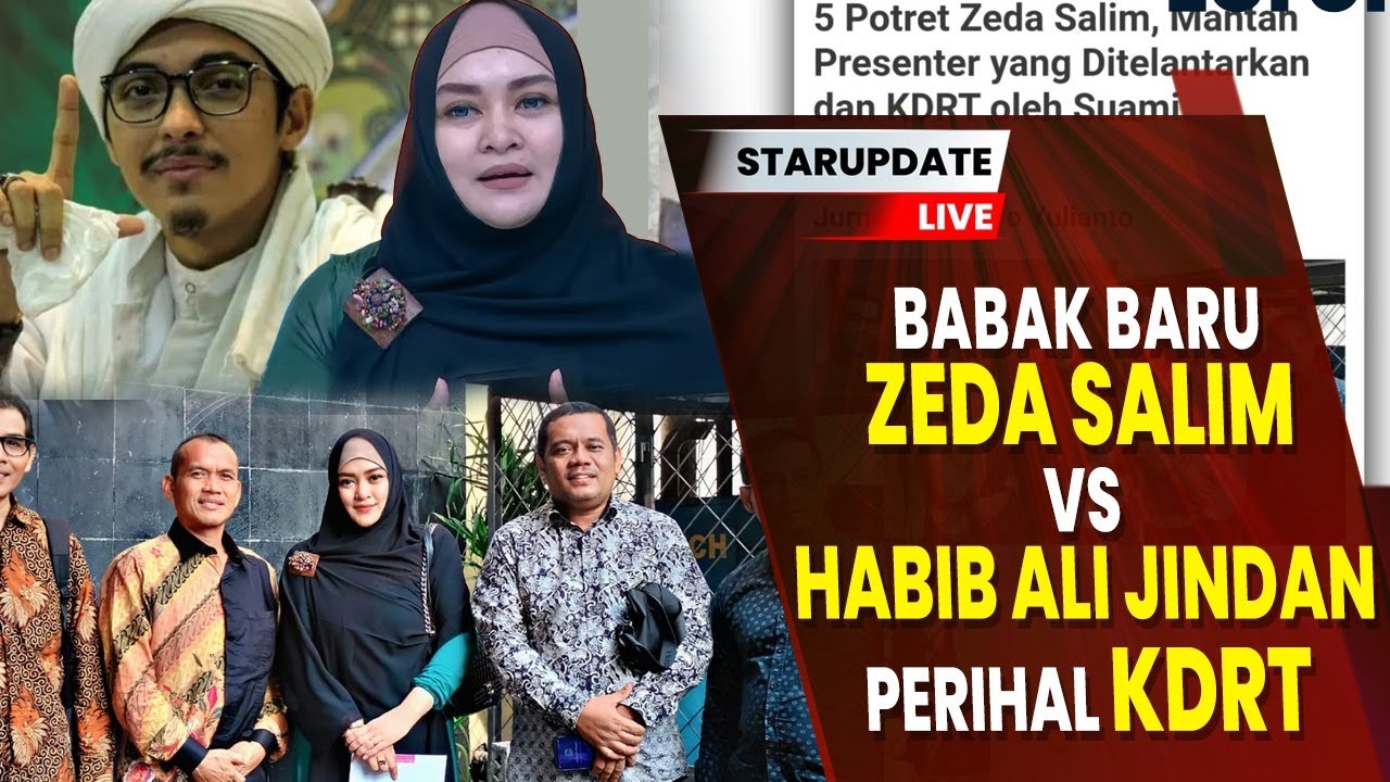 LIVE BABAK BARU ZEDA SALIM VS HABIB ALI JINDAN PERIHAL KDRT - YouTube