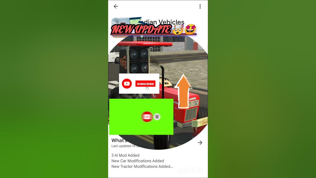New Update 🤩💥 ## in Indian vehicles simulator game ##swaraj 855 ## - YouTube