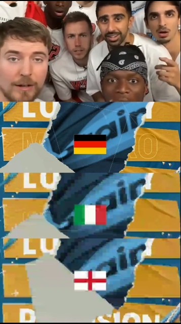 Mr Beast And KSI Opens Captain Event Germany, Italy And England Players ...