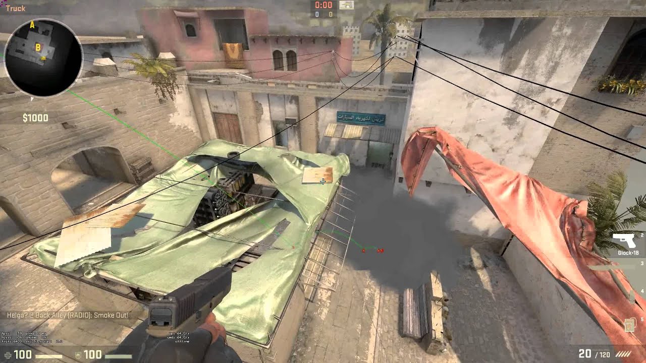 Mirage Bench Smoke (B Site, Left) - YouTube