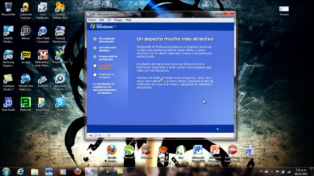 Tutorial- "Virtual PC"- Instalar Windows XP Virtual (Parte 2) - YouTube