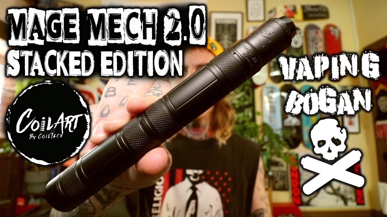 Mage Mech 2.0 Stacked Edition | Coil Art | Vaping Bogan - YouTube