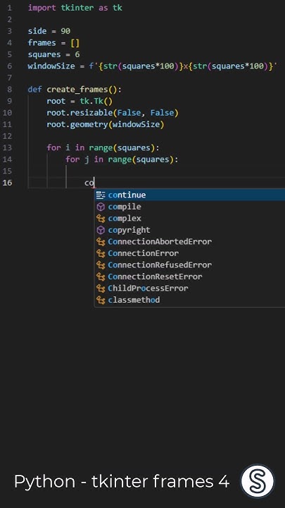 Asmr Programming Tkinter Frames 4 Python Asmr Python Tkintertutorial Coding