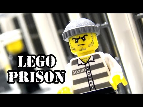 LEGO Prison with Full Interior and 200 Minifigures! - YouTube