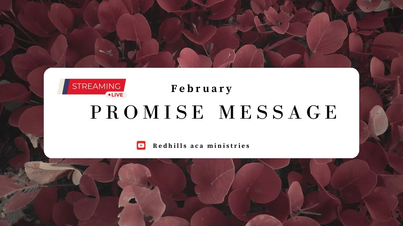 🔴LIVE || FEBRUARY MONTH || PROMISES WORD'S || 2025 - YouTube