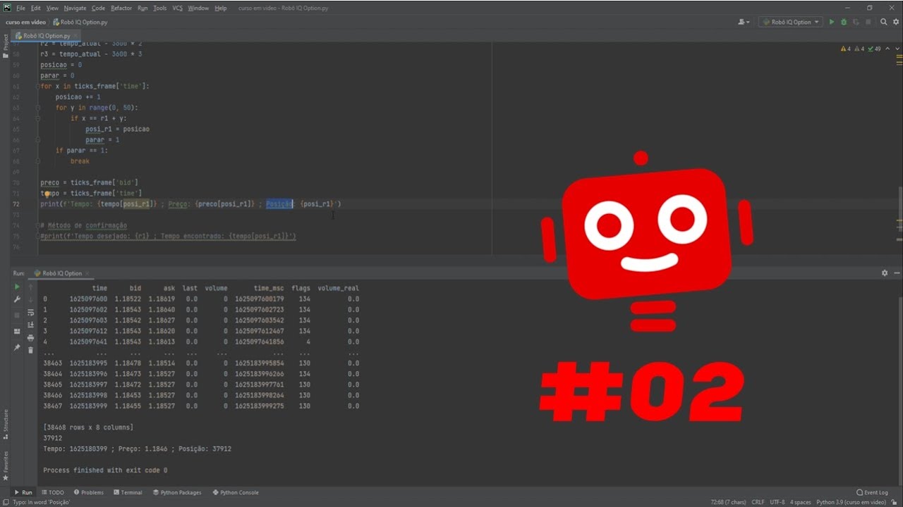 Bot pra IQ Option com Python #2 - Automatizando horários e obtendo ...