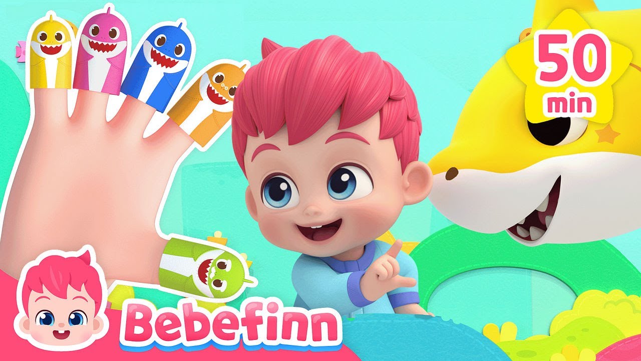 BEST Good Morning Baby Shark and Dinosaurs! ㅣBebefinn Song Compilationㅣ ...