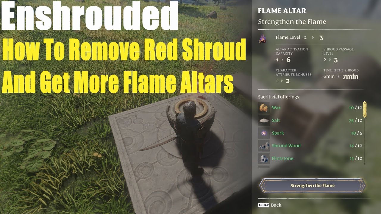 Enshrouded, How To Remove Red Shroud And Get More Flame Altars - YouTube