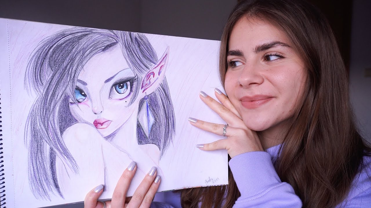 ASMR Show and Tell von alten Zeichnungen | Dori ASMR - YouTube