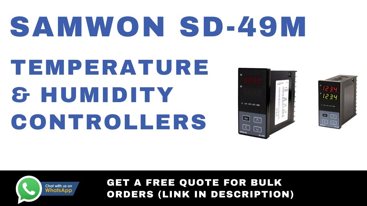 Temperature & Humidity Controllers Samwon SD-49M - YouTube