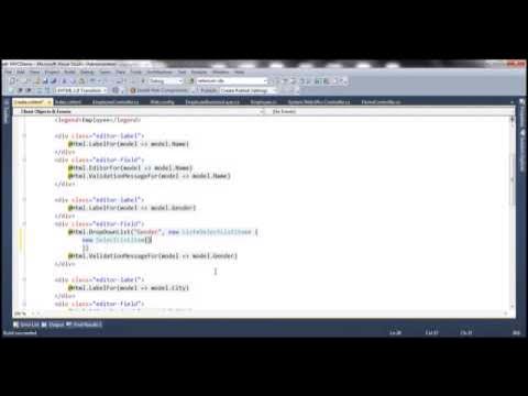 Part 12 Creating a view to insert data using mvc - YouTube