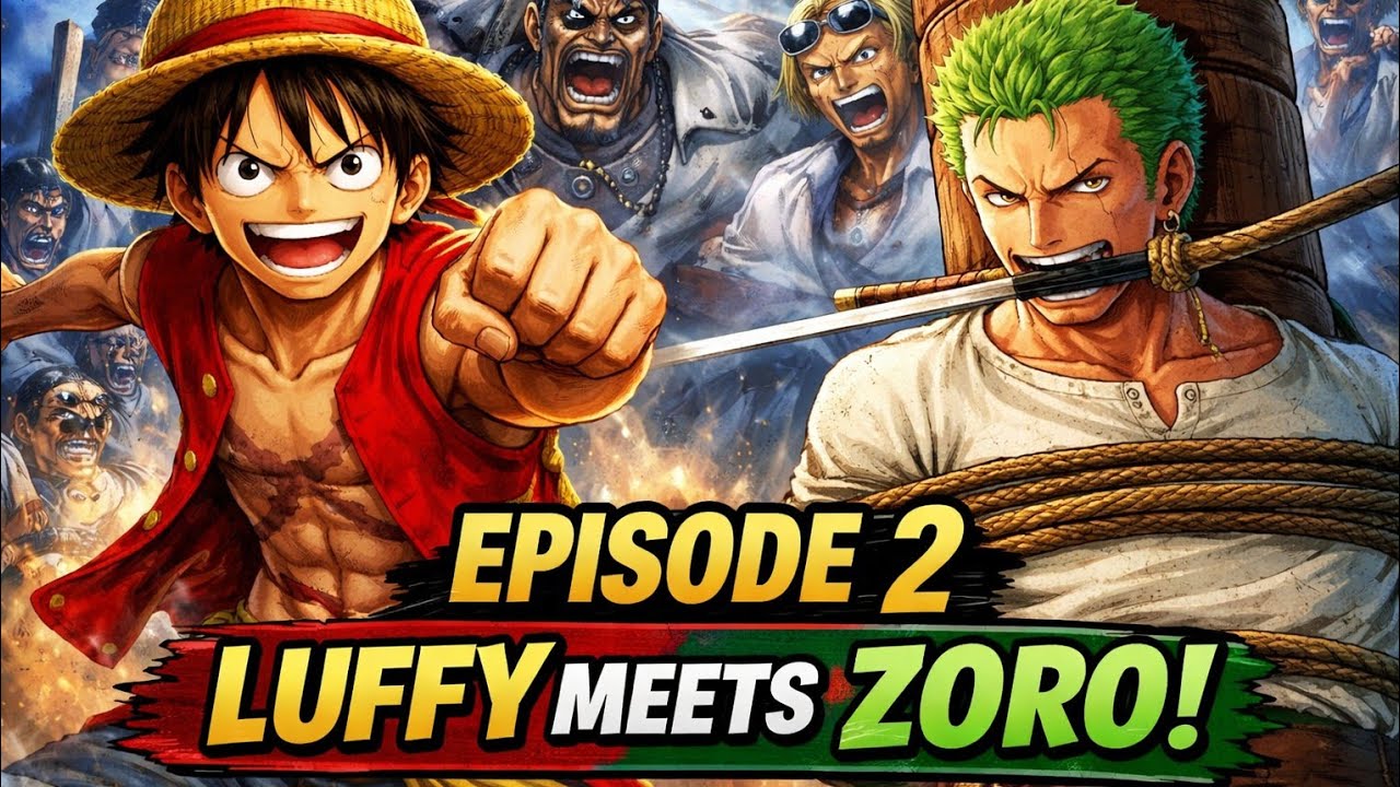 One Piece Episode 2 – Roronoa Zoro Appears! Luffy’s First Crewmate ...