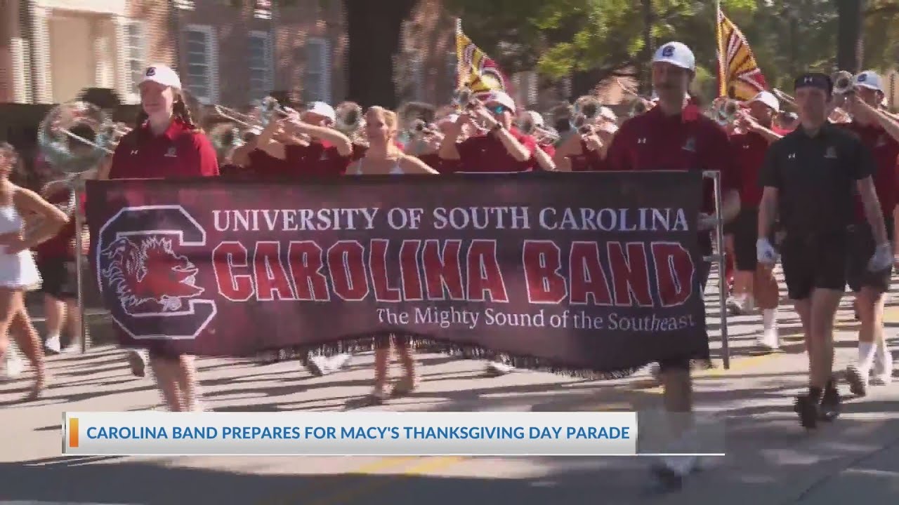 Carolina Band prepares for Macy's Thanksgiving Day Parade - YouTube