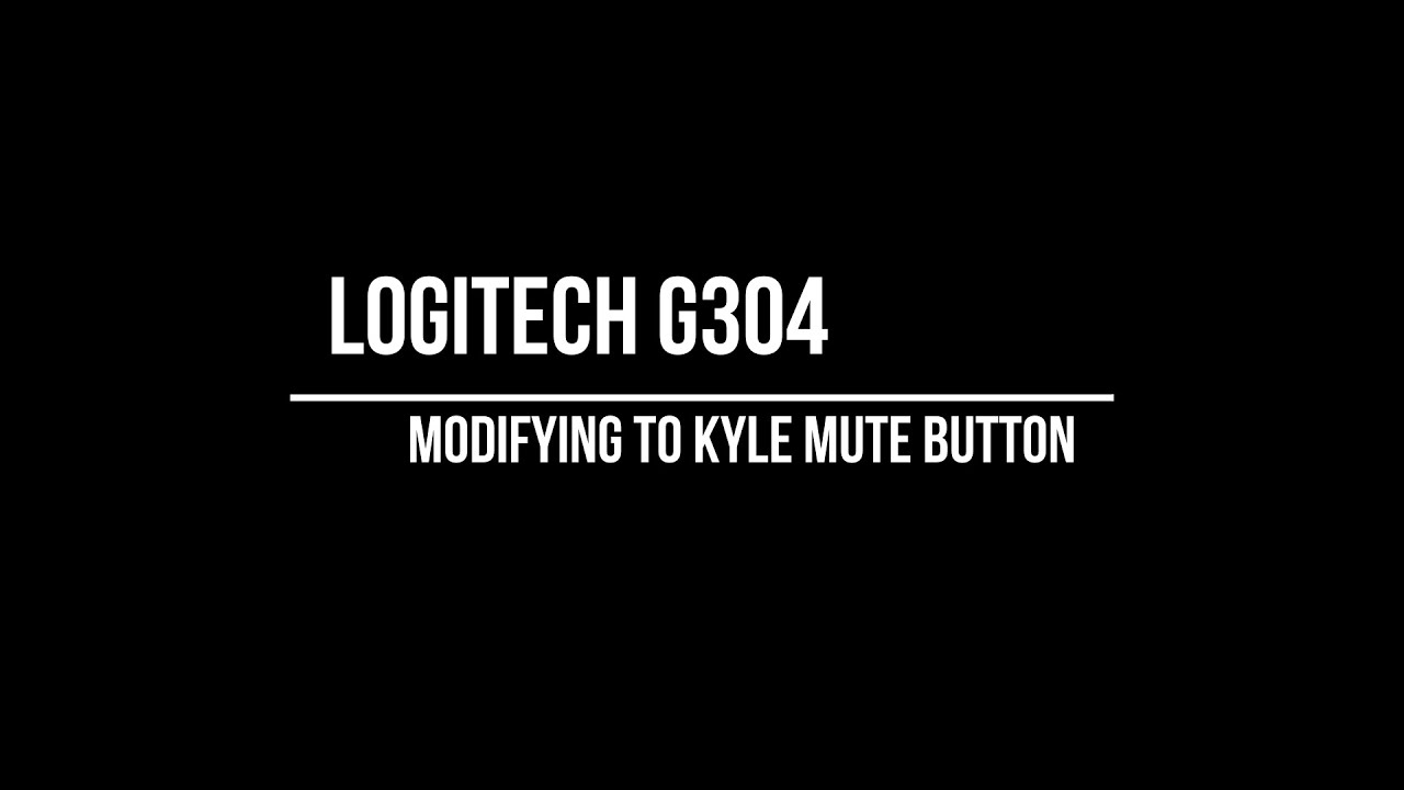 LOGITECH G304 Modifying to Kyle Mute Button.Teardown/Disassembly ...