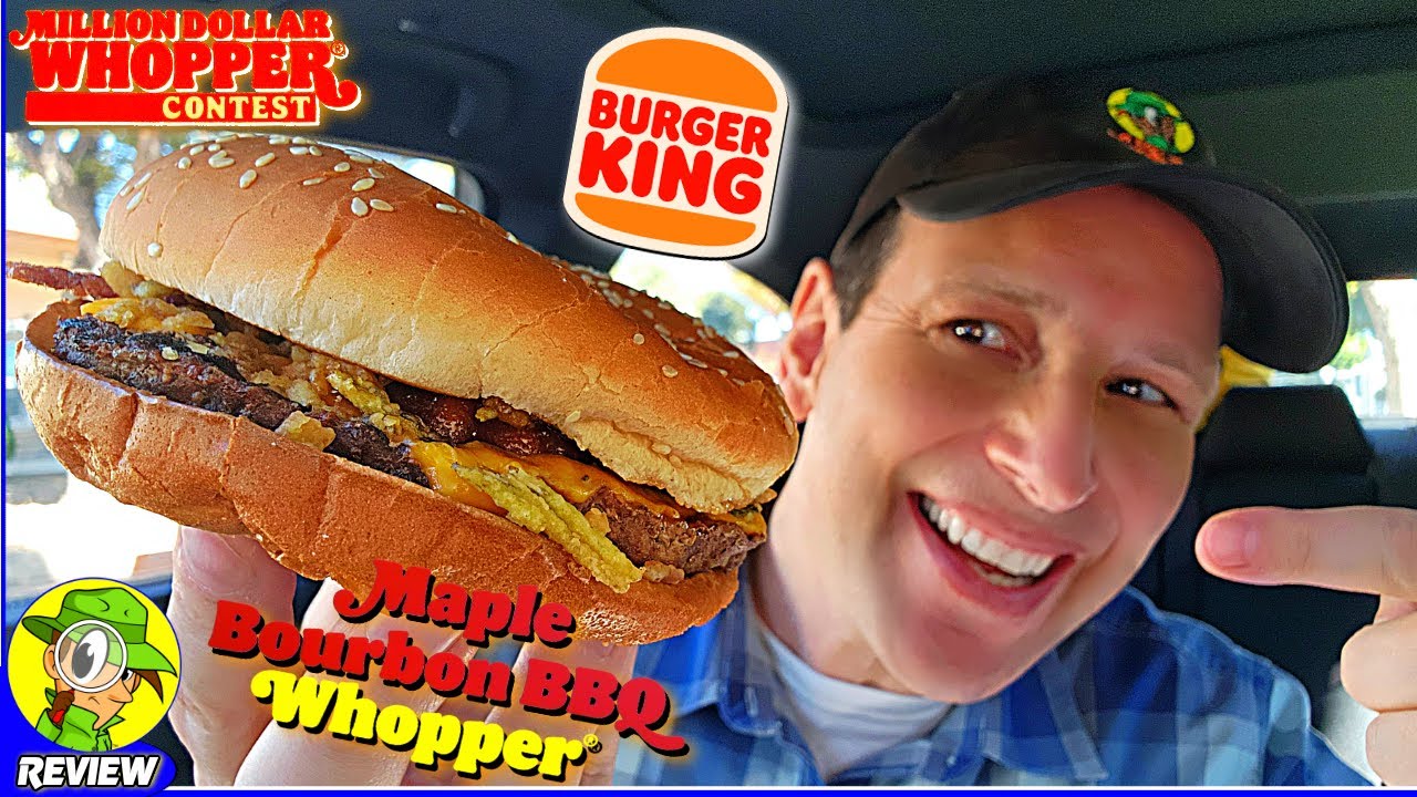Burger King® Maple Bourbon BBQ Whopper® Review 🍔👑🍁 Million Dollar ...