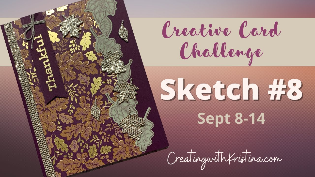 Creative card challenge card sketch #8 - YouTube