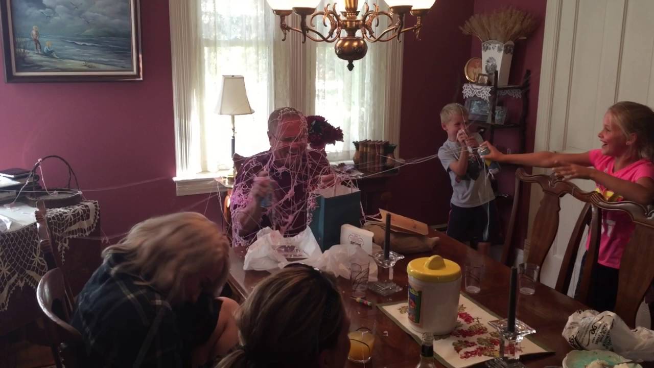 Silly String Surprise - YouTube