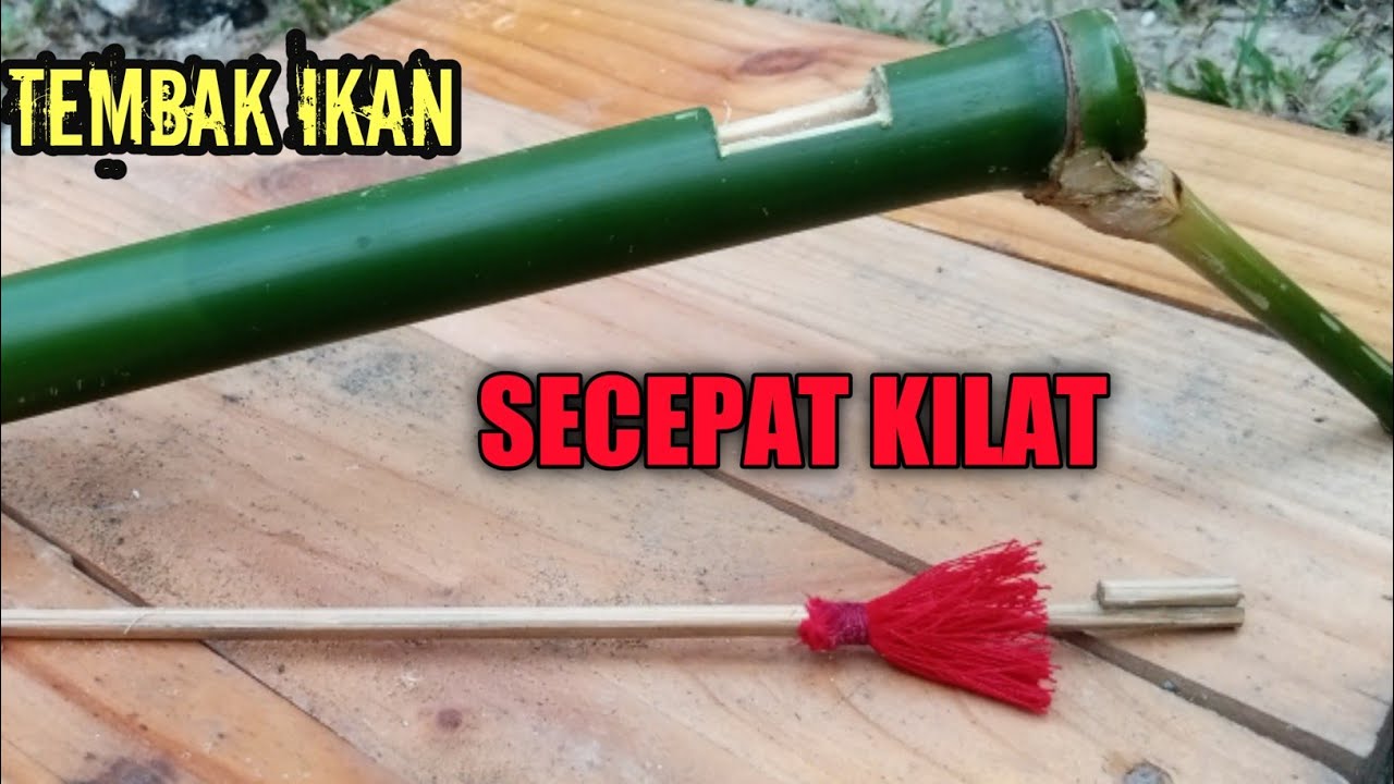 Membuat tembak ikan dari bambu mudah - YouTube