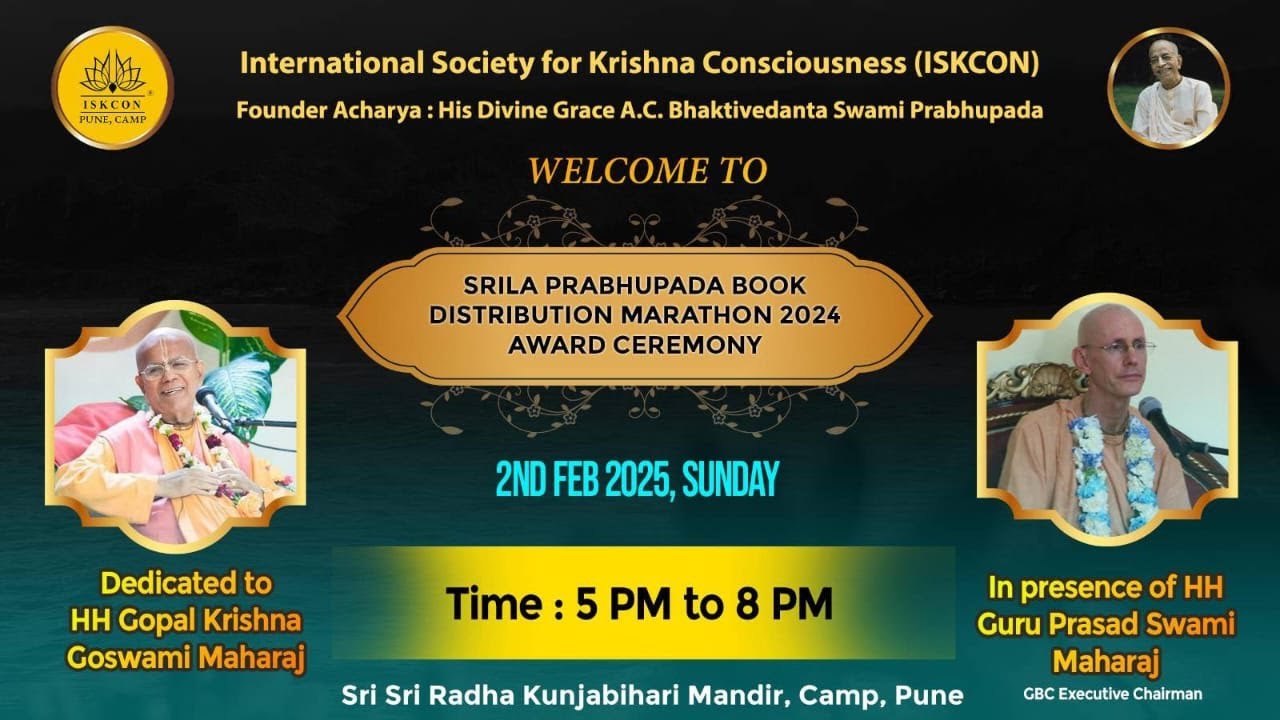 Srila Prabhupada Book Distribution Marathon 2024 Award Ceremony | 2nd ...