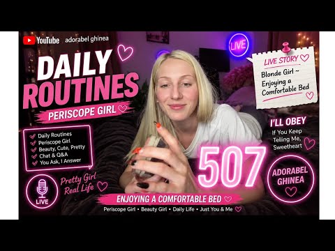 Pretty girl & nip slip & niple slip & broadcast 507 / daily routines / periscope grl / cute girl