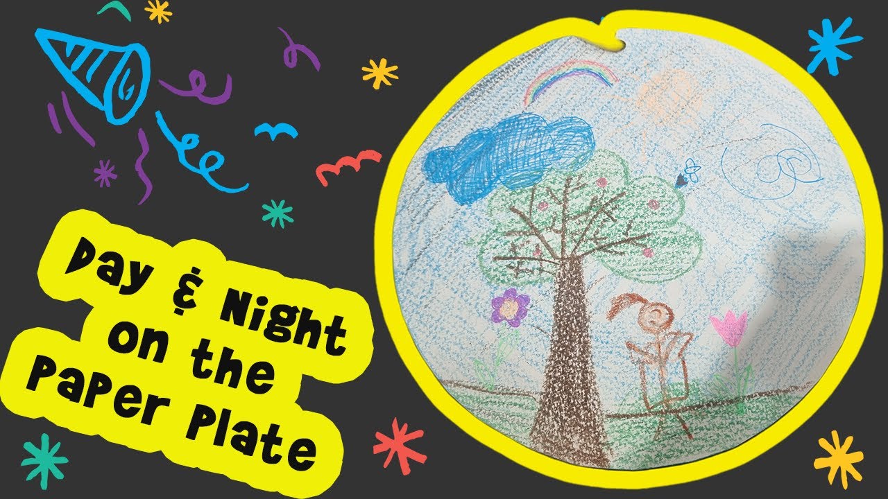 Draw Day & Night on the Paper Plate [Creation Glorifies God #9] Sunday ...