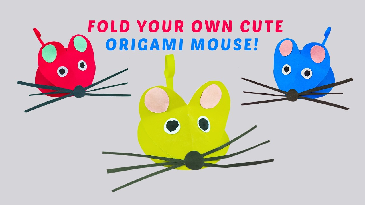 How to Make an Origami Mouse | Easy Paper Mouse Tutorial - YouTube