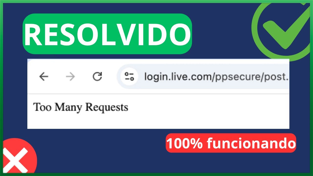 Erro Hotmail - Too Many Requests - Muitas solicitações Erro 429 Outlook ...