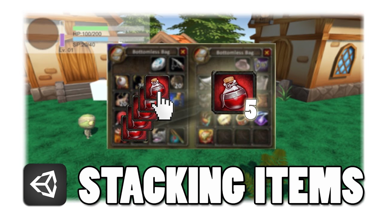 Let's Make an RPG - ep 31 (Inventory - Stacking Items) - YouTube