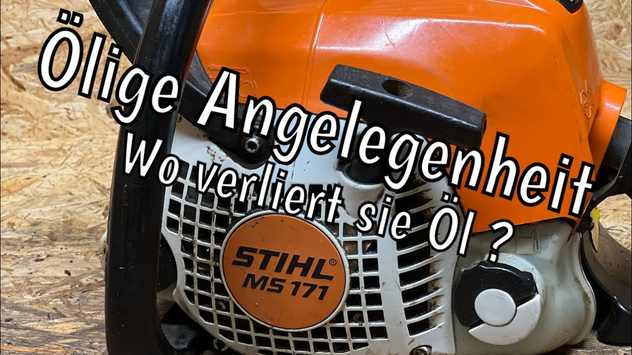 Stihl MS 171 und ihre Öl Inkontinenz… - YouTube