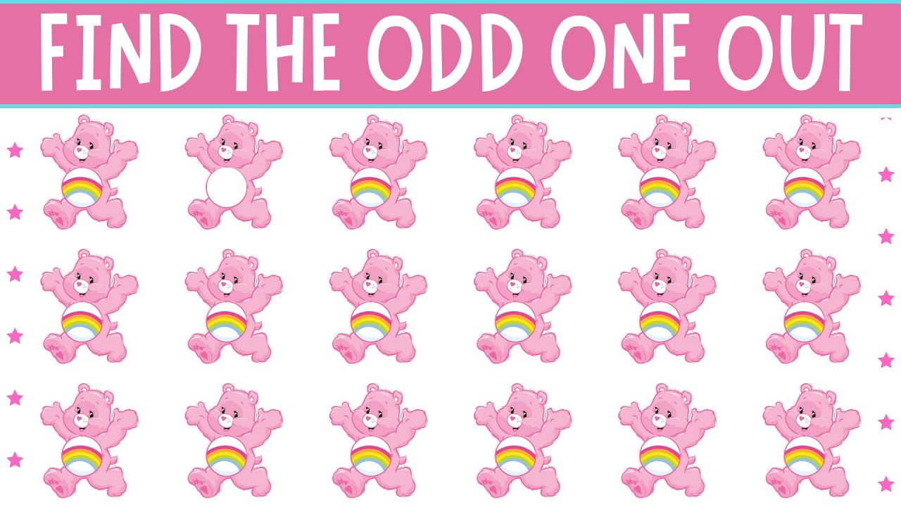 Can You Find The Odd One Out: Care Bears - YouTube