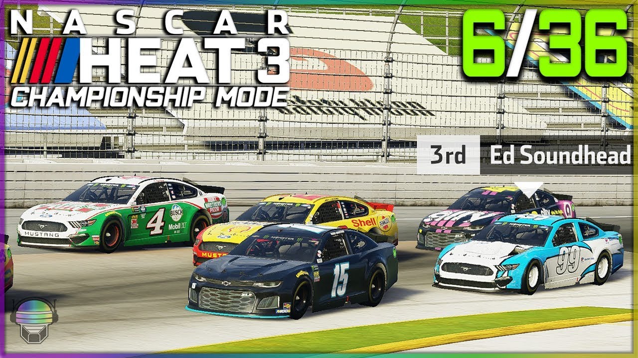 LAP CAR MANIA! | 6/36 | NASCAR Heat 3 2019 Championship Mode - YouTube