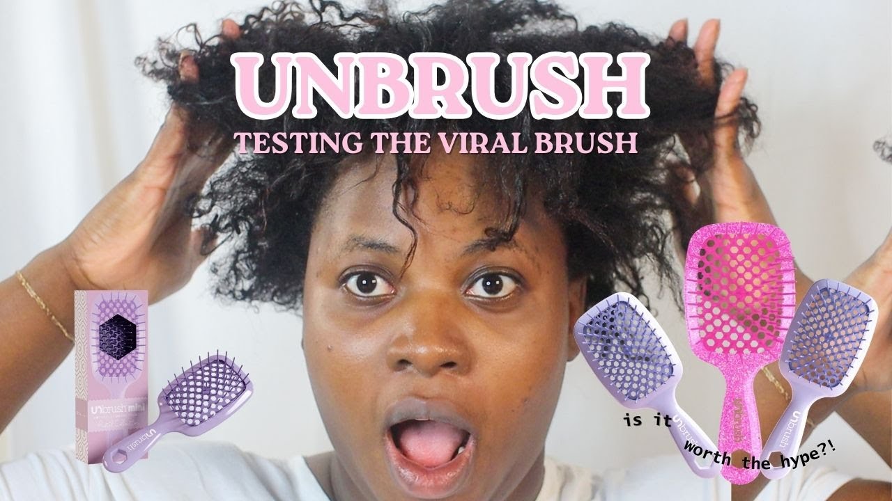 Unbrush Review on type 4 natural hair - Viral tiktok Brush - YouTube