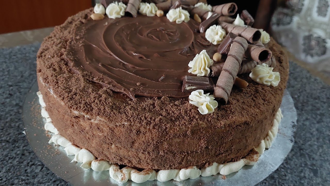 Russian chocolate cake Recipe!😋😍 - YouTube
