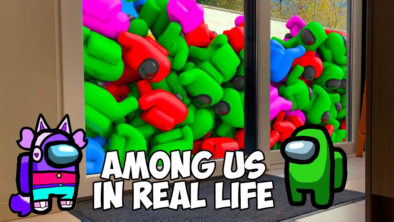 TOP 100 AMONG US & FALL GUYS REAL LIFE ANIMATION! - YouTube