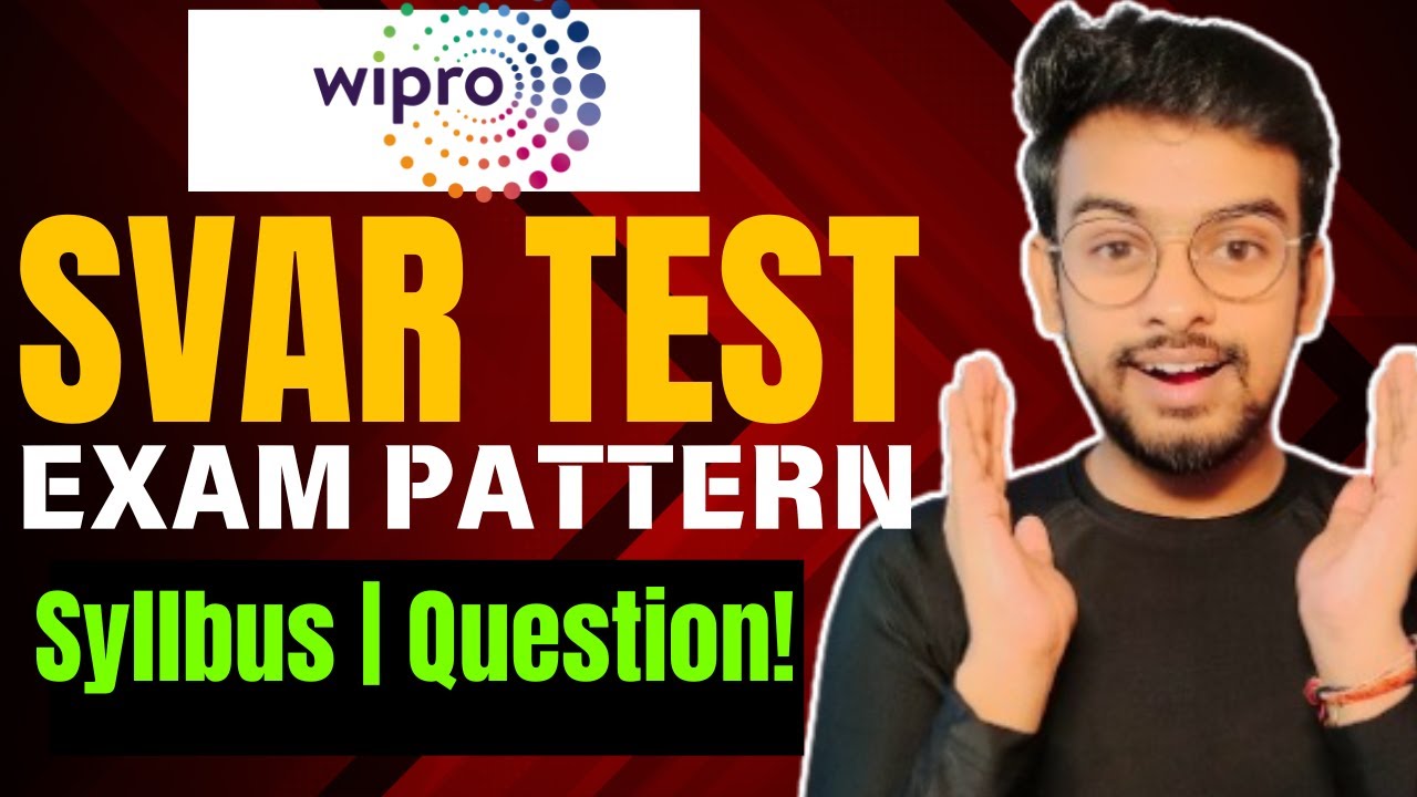 Wipro SVAR Test | SVAR Test Syllabus | How to Prepare for SVAR ...