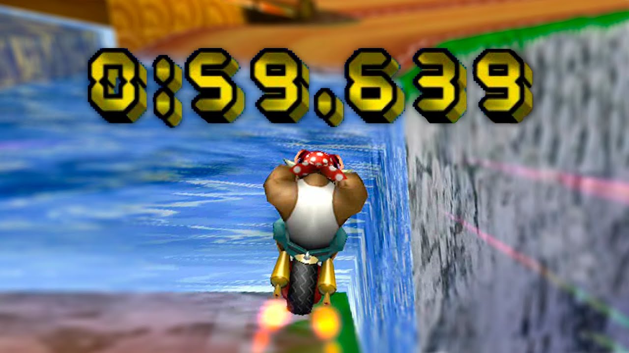 【MKW 4th Nordic】DS Yoshi Falls (Bowser Bike) - 0:59.639 - Karhuma - YouTube