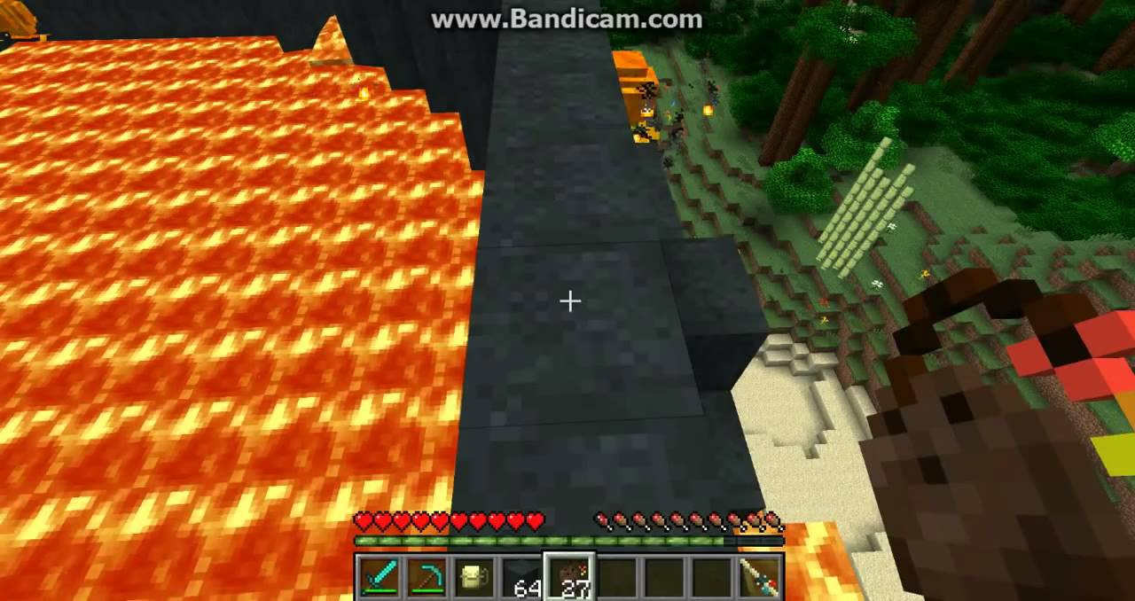 Minecraft Tropicraft Volcano Eruption - YouTube