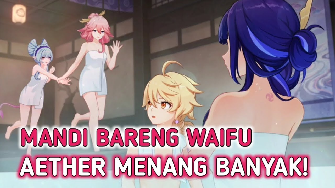 CUTSCENE AETHER MANDI BARENG EI, MIKO & MIZUKI😁 GENSHIN IMPACT # ...