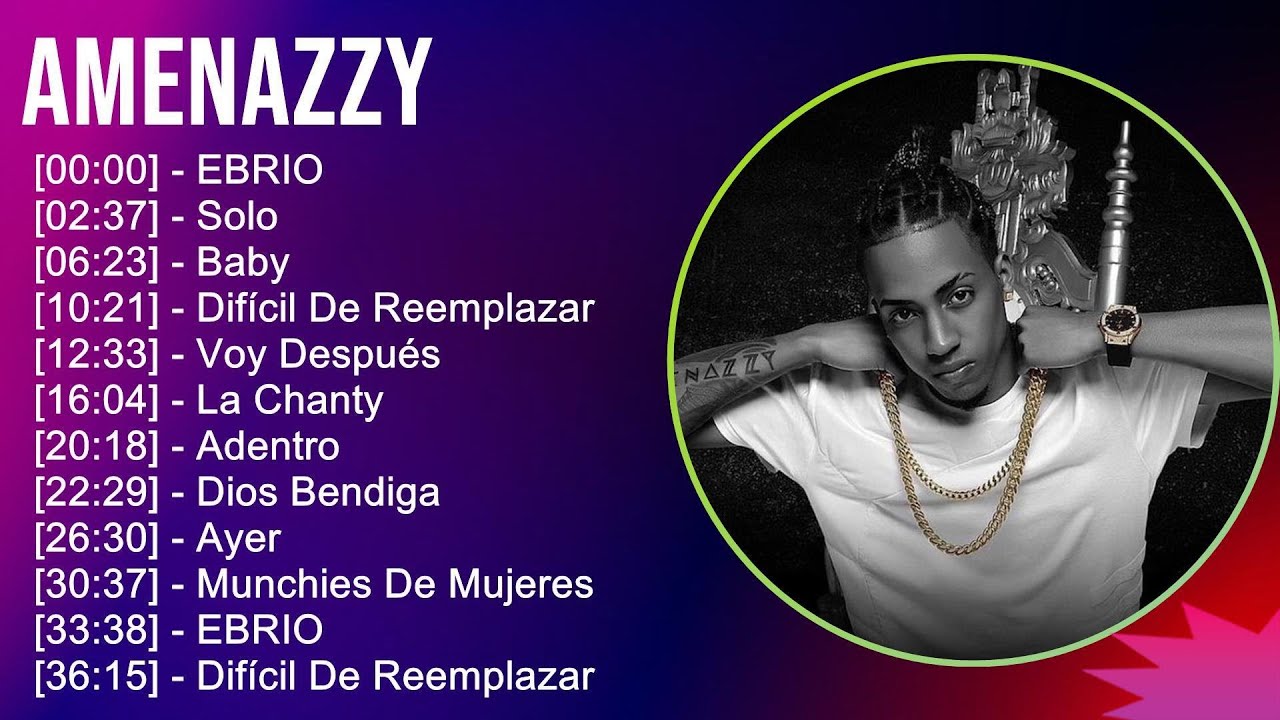 Amenazzy 2024 MIX Nuevas Canciones - EBRIO, Solo, Baby, Difícil De ...