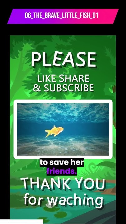 The brave little fish | Kids stories - YouTube